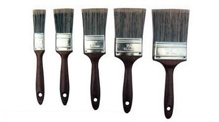 Short Synthetic Filament Brush Chippy Paint Brush 10mm 20mm 30mm