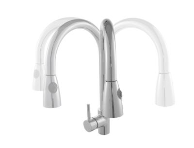 China Messing Single Handle Keukenkraan Mixer kranen Contemporary Style Te koop