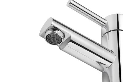 Cina Tappi di miscelazione per bacini montati sul ponte finitura cromata lucidata altezza 150 mm in vendita