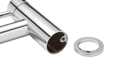 Cina Tappi di miscelazione per bacini montati sul ponte finitura cromata lucidata altezza 150 mm in vendita