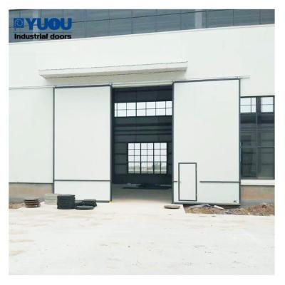 Cina Metallo esteriore industriale resistente manuale EPDM 28m/s dei portelli scorrevoli antivento in vendita
