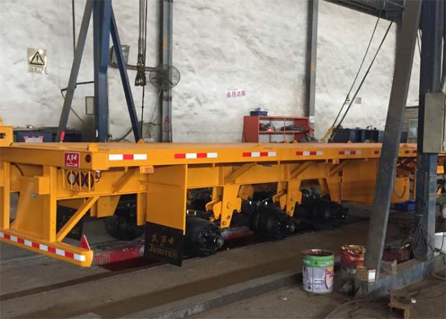 Flatbed trailer in assemble