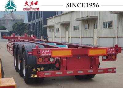 Cina Rimorchio portacontainer scheletrico a collo d'oca leggero con sospensione airbag in vendita