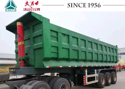 中国 銅の輸送のための 3 つの車軸が付いている高い耐久性 40 CBM の端のダンプのトレーラー 販売のため