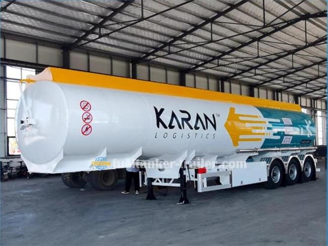 Aluminium fuel tanker trailer