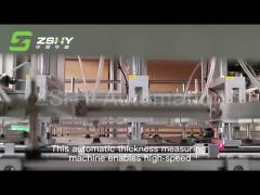 Automatic material thickness testing machine