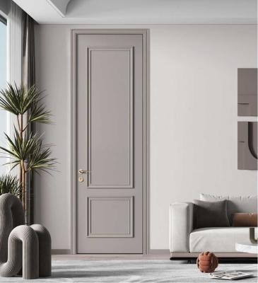 China Modern Painted Wooden Doors Single Swing Decorative Flush Doors For Residential Office for sale