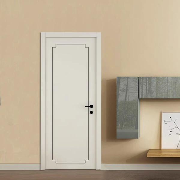 Quality Modern Matching Wood Home Interior Door Set Paint Surface Technology for sale