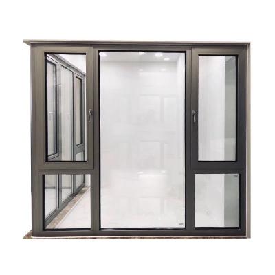 China Soundproof Thermal Break Aluminum Casement Windows Doors For Residential Commercial for sale