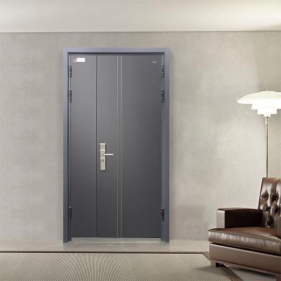 China Standard Size Modern Steel Security Door for House Exterior Main Entries for sale