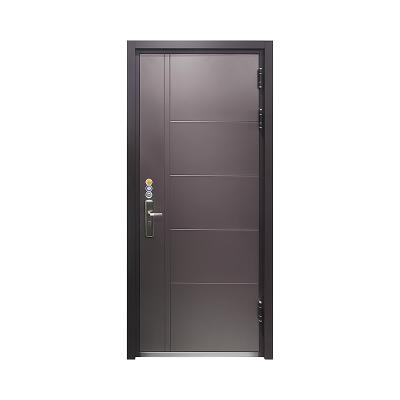 China AntiTheft Steel Entry Door Modern Design for Exterior Entries for sale