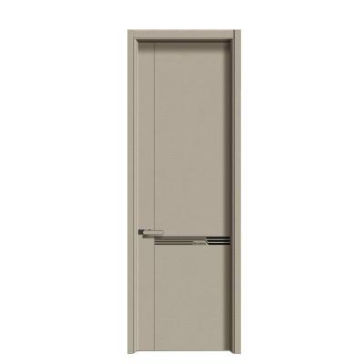 China Plywood Texture Custom Solid Wood Interior Doors For Bedroom Hotel for sale