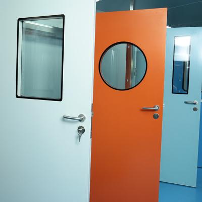 China Medical Clean Room Double Door Custom Colored Wrought Iron Double Swing for sale