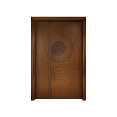 China Custom Aluminum Modern Pivot Door Double Single Main Entrance Gate Door for sale