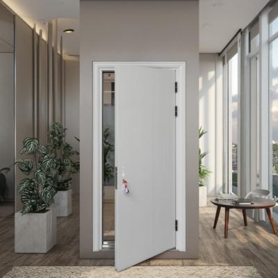 China teel Security Door with Invisible Hinge  Simple Modern Design  Residential Exterior for sale