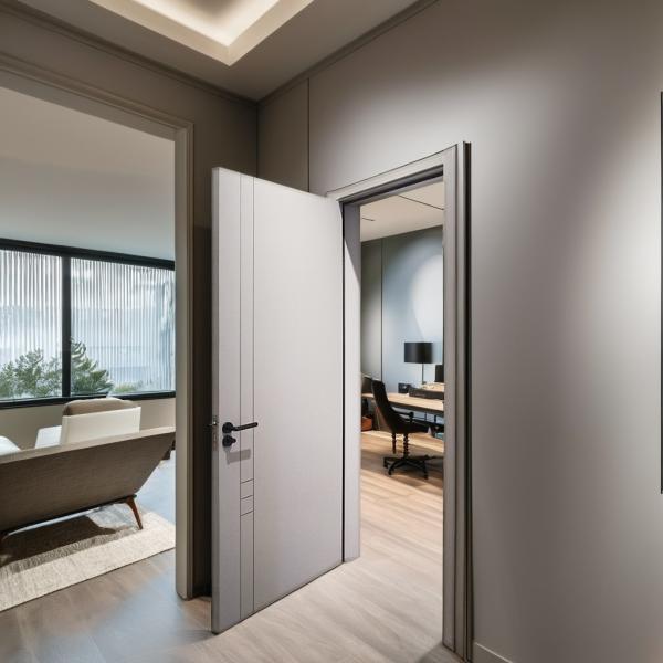 Quality PushPull Wooden Front Door  Modern Opening Method For House Entry for sale