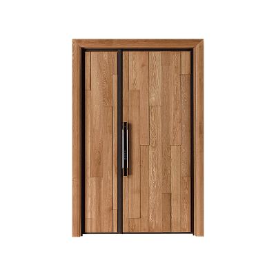 China Modern Villa Doors Residential Main Kitchen Soundproof Wood Door for sale