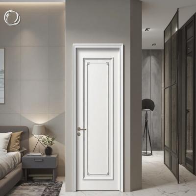 China Anti Termite Painted Wooden Doors Hollow Frame Postmodern Bedroom Entry Doors for sale