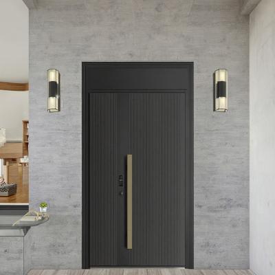 China Anti Theft Villa Main Door Finished Modern Cold Rolled Steel Security Door for sale