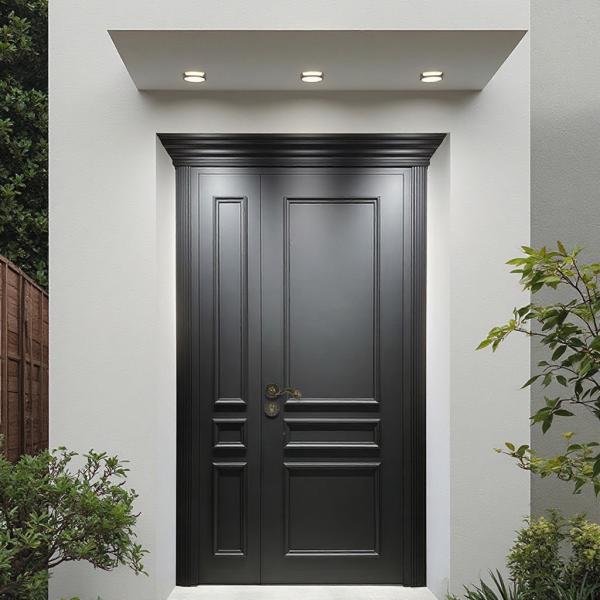 Quality Cold Rolled Steel Villa Entrance Door Anti Theft Modern Home Security Door Custom Color for sale
