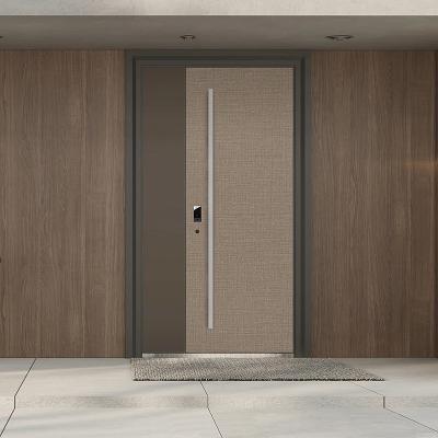 China Anti Theft Steel Front House Doors Secure Front Entry Doors Custom Color for sale