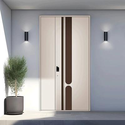 China Commercial Modern Security Entry Doors Cold Rolled Steel Doors Customized for sale