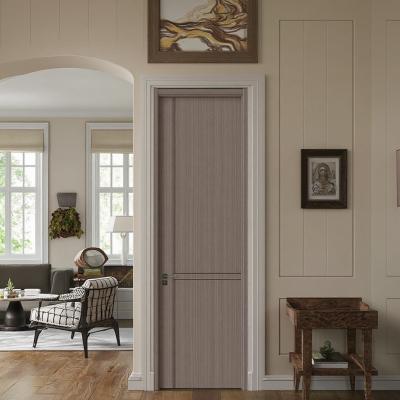 China Solid Wood Durable Simple Modern Interior Doors For Bathroom Bedroom for sale