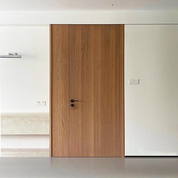 Quality White Solid Wood Composite Door Paintless Technology Modern Bedroom Interior for sale