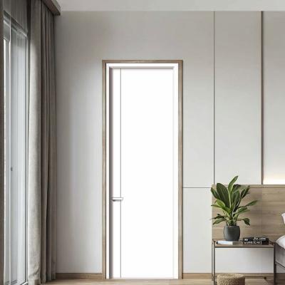 China Customizable Solid Wood Apartment Door Painted Visible Invisible Hinge For Diverse Architecture for sale