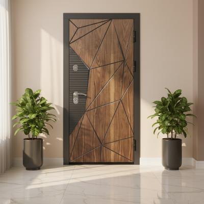 China Heavy-duty Russian-style front door, specially designed for cold protection, sound insulation, and burglar prevention. for sale