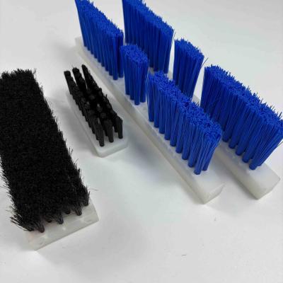 China PVC Nylon Base Board Tufted Scrub Flat Lath Brush And Plate Brushes For CNC for sale