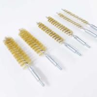 Quality Hand Operated Tube Cleaning Brush Metal Twist Wire Brush 165mm Length With M6 for sale
