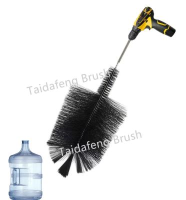 China 75cm Nylon Twisted In Wire Brush 5 Gallon Drinking Water Bottle Washing Brush for sale