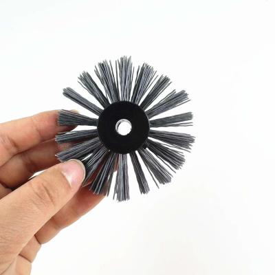China Carbon Nylon Internal Pipe Coating Cleaning Brush For Pipe Joint Flange Cleaning for sale