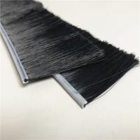 Quality Durable Metal Channel Strip Brushes Dust Proof Windproof Nylon Door Bottom Brush for sale