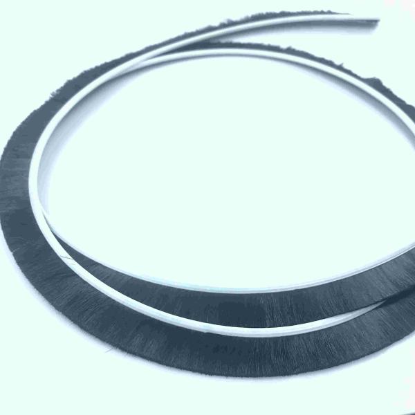 Quality Plastic Back Flexible Strip Brushes / Self Adhesive Brush Seal for sale