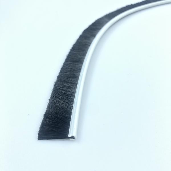 Quality Plastic Back Flexible Strip Brushes / Self Adhesive Brush Seal for sale