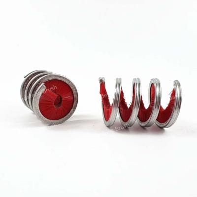 China Inner Coil Spring Brush 360 Degree Spiral Rotation Cleaning Brush For Rope And Chain for sale