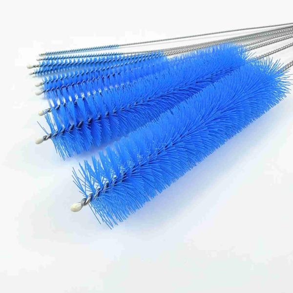 Quality Stainless Steel Nylon Pipe Cleaning Brush With Twisted Handle 10 PCS Set for sale