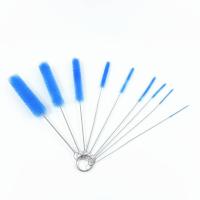 Quality Durable Test Tube Cleaning Brush Stainless Steel Wire Nylon Bristles Brush For for sale