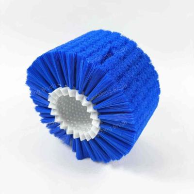 Cina Spazzola a rullo cilindrica in nylon a zig-zag modulare per l'industria alimentare in vendita