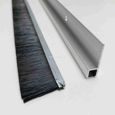 China Wear Resistant Strip Brush Nylon Garage Door Brush Weather Seal Strip For Dust Prevention for sale