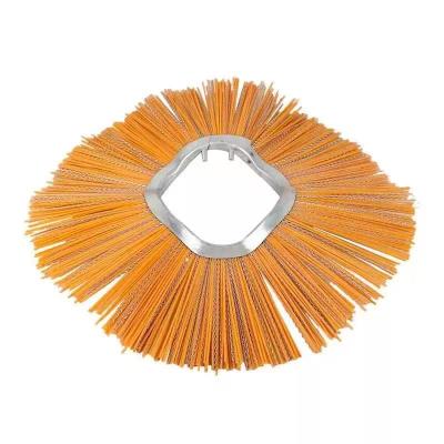 China Wafer Sweeper Brush Replacement PP Bristle Steel Ring Sweeper Broom Brushes for sale