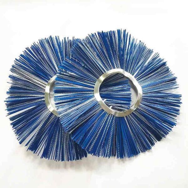 Quality PP Spring Stainless Steel Road Sweeper Brushes Wire Wafer Brushes For Sweepers for sale