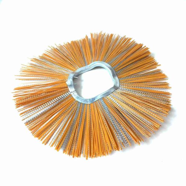 Quality 25 26 32 Inch Road Sweeping Brushes Street Steel Ring Poly Wafer Brushes for sale