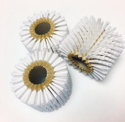 Cina Spazzola per cilindri industriali Zig Zag Quick Snap Modular Tooth Segmented Roller Brush in vendita