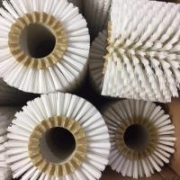 China Industrial Zig Zag Cylinder Brush Quick Snap Modular Tooth Segmented Roller Brush for sale