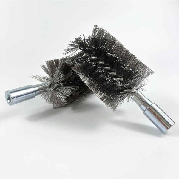 Quality Indusrial Double Spiral Steel Wire Boiler Tube Cleaning Brush for Heating Exchanger Equipment for sale