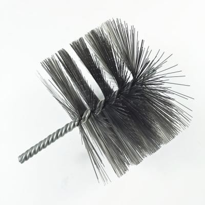 China 304 Stainless Steel Chimney Brush with Customizable Diameter for Electric Drill Flue Cleaning for sale