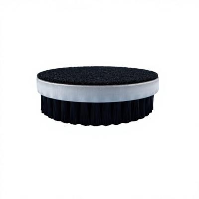 China Auto Detailing Round Scrub Brush Disc Hard Nylon Polisher Backing Plate Brush for Carpet Upholstery for sale